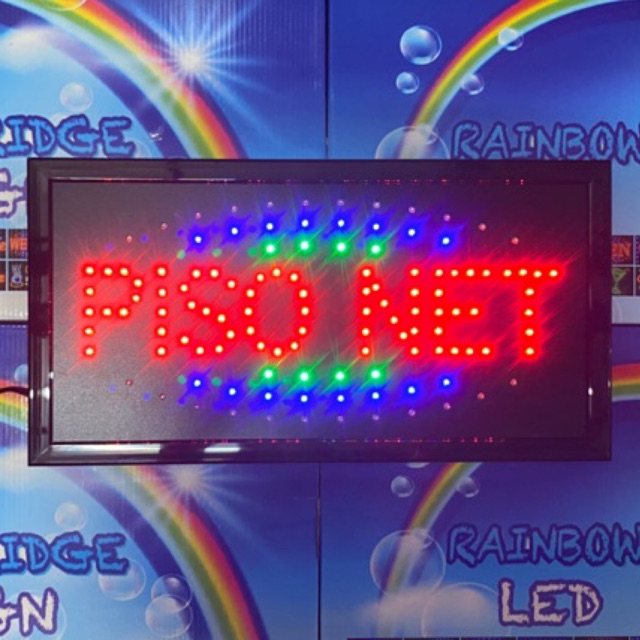 PISO NET - RAINBOW BRIDGE LED SIGNAGE (New-Small-Large) #SIZE: W48cm ...