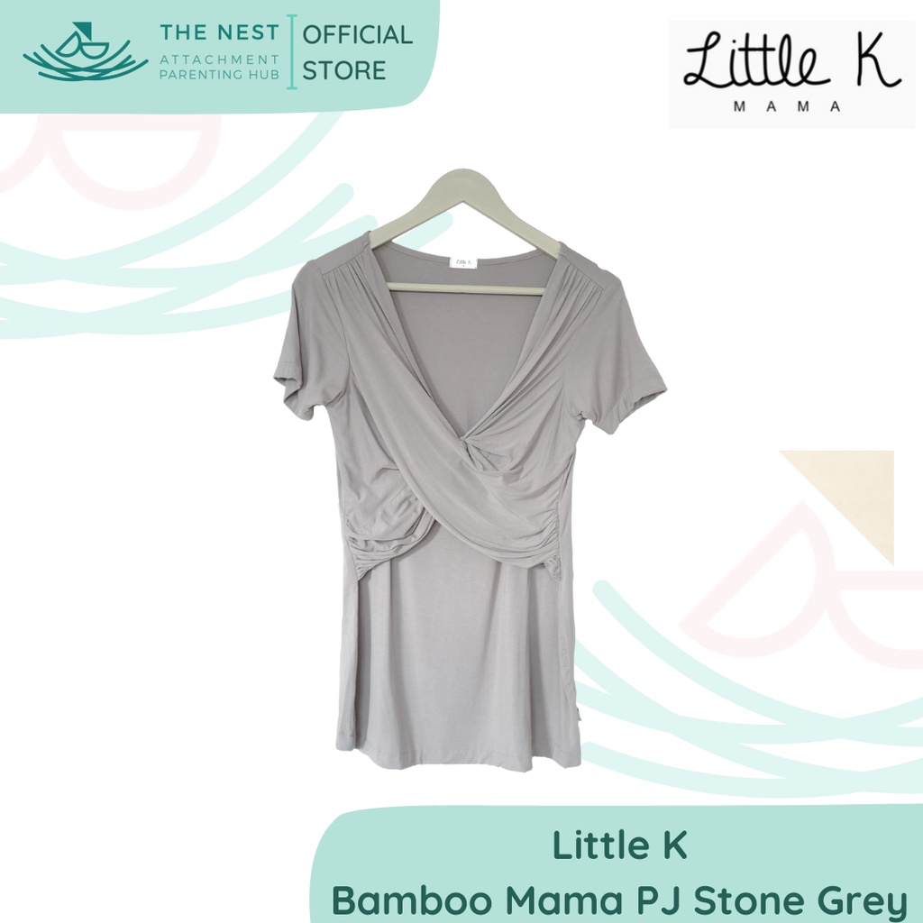 Little K Bamboo Mama PJ Stone Grey | Shopee Philippines