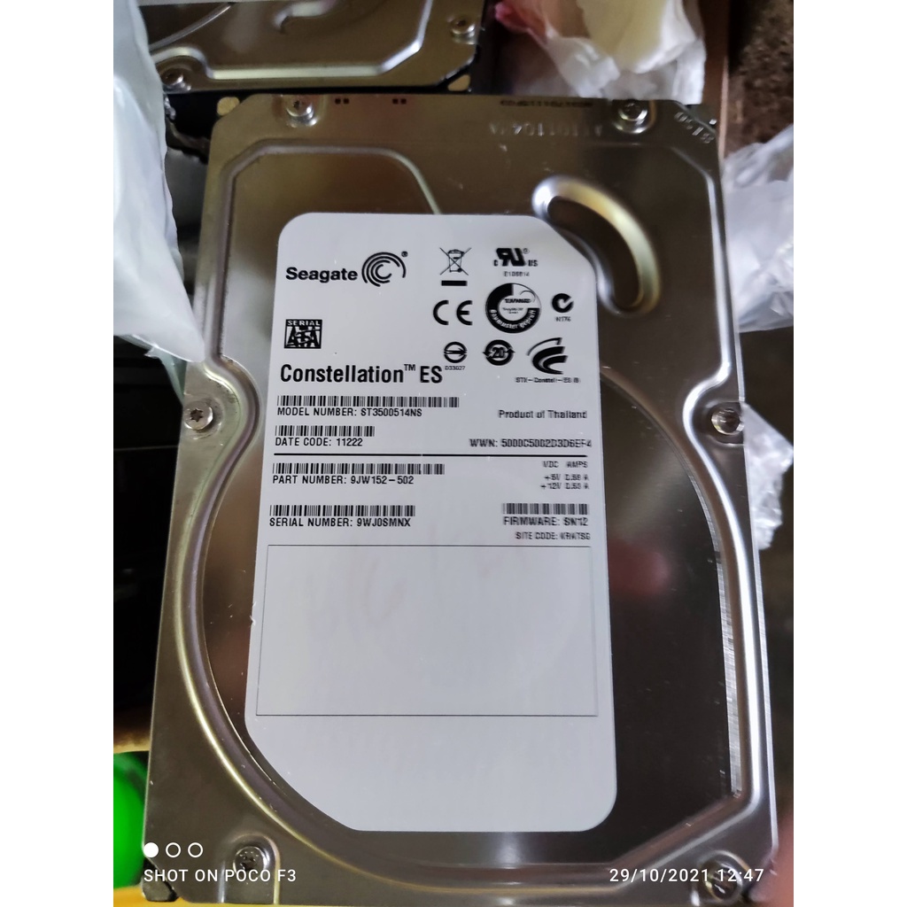 Seagate Constellation ES ST3500514NS 500GB SATA Hard drive (defect ...