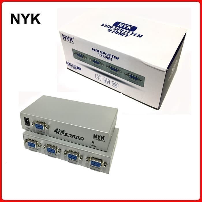 Vga Splitter 4-port VGA Splitter 1-4 port NYK/VGA Splitter 4port ...