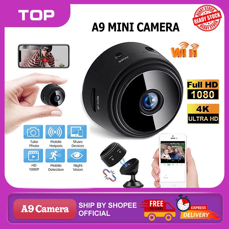 A9 Mini Micro Camera Vision Night Vision HD Mini Wifi Spy Camera HD ...