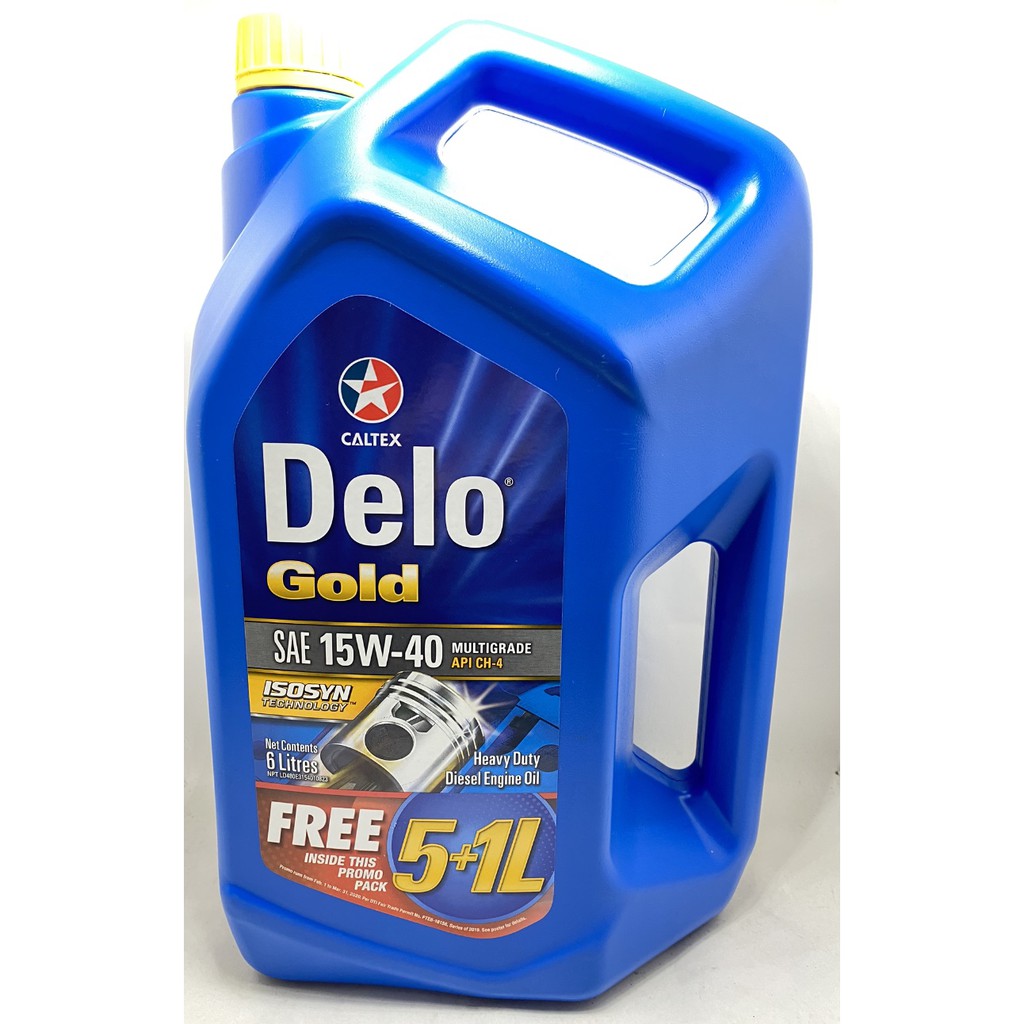 LIMITED STOCKS ONLY! 5 + 1 liter FREE Caltex Delo Gold SAE 15W-40 ...