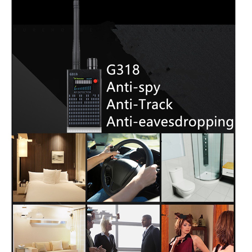 G318 Anti Wireless Camera Detector Gps Rf Mobile Phone Signal Detector Device Tracer Finder 2G ...
