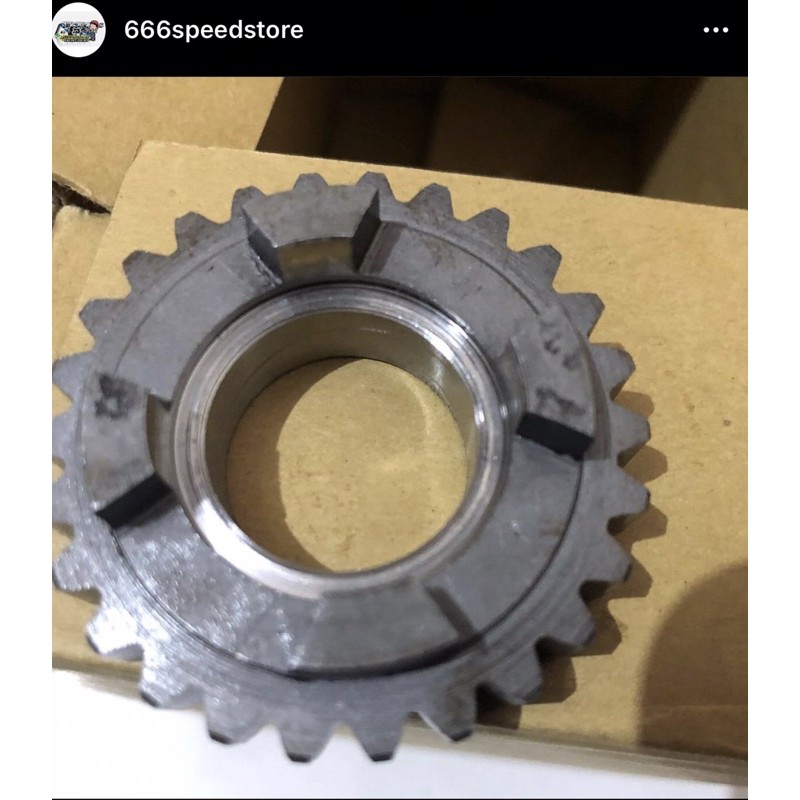 MATA Gear ratio 6 tiger oplos print custom racing eyes 26T 26 anti-drop ...