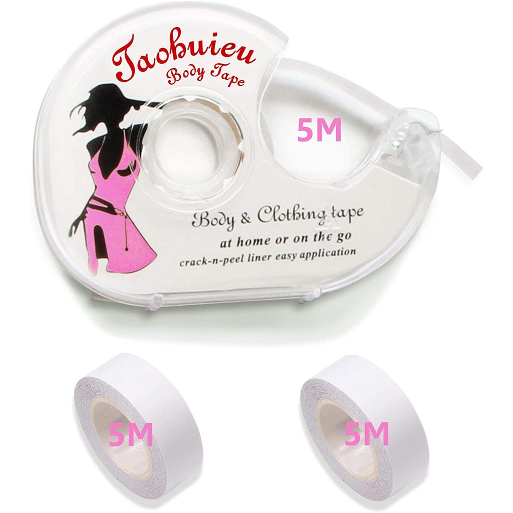 Body Double Sided Tape, Self Adhesive Clothes Flash Tape 5m a Dispenser ...
