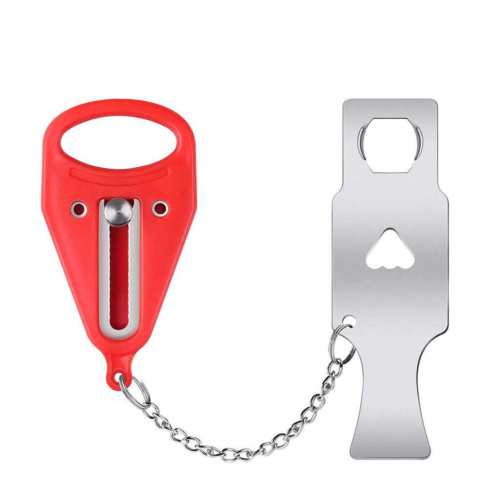 Portable Door Lock Safety Latch Metal Lock Home Room Hotel Anti Theft ...