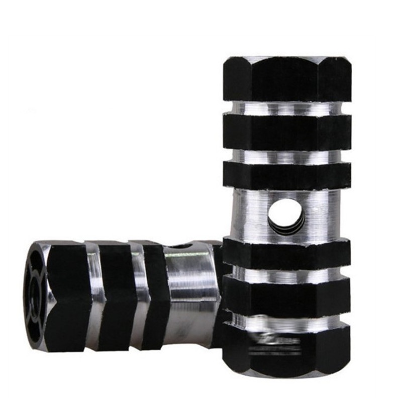 2pcs bicycle cycling cylinder aluminum alloy axle foot peg balance bar ...
