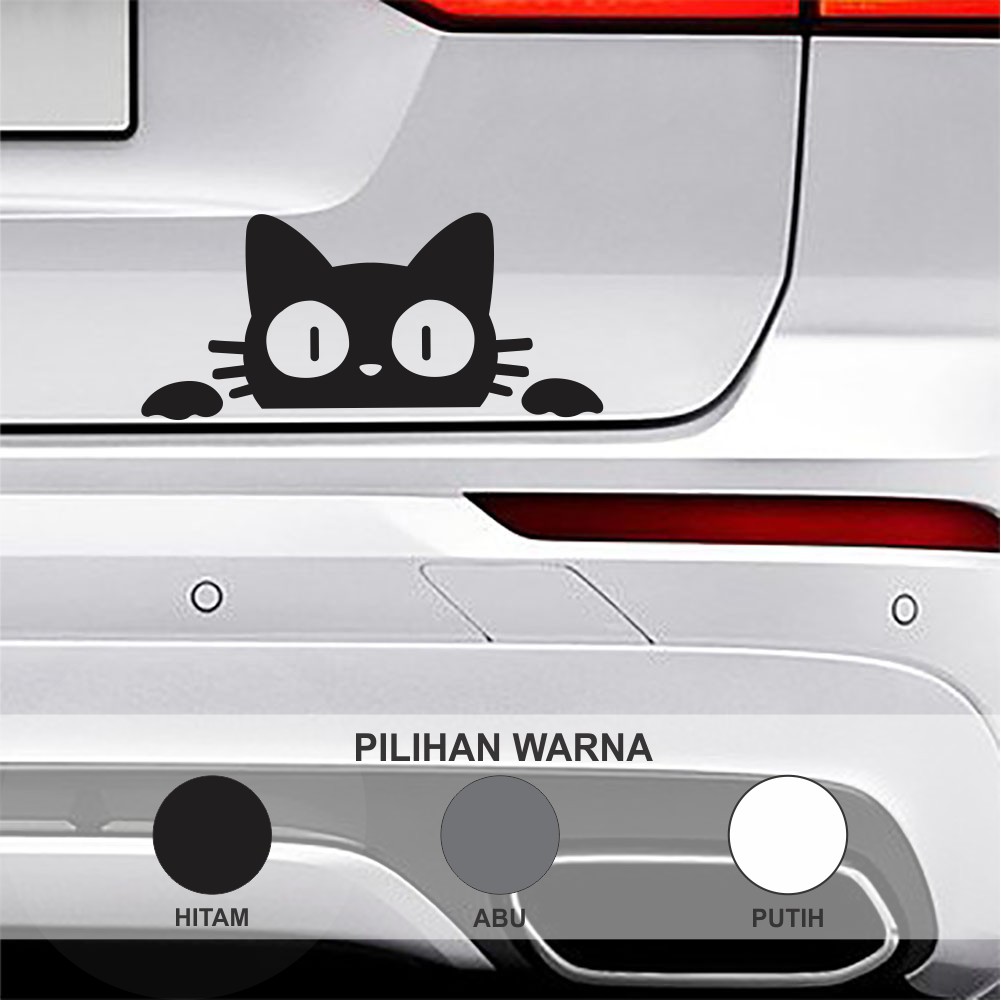 Cat Car Body Stickers Peeking on Kaget Car Cutting Stickers | Shopee ...