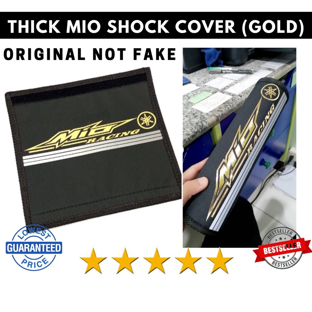 ORIGINAL Motorcycle yamaha mio i 125 shock cover 1pc (GOLD) | mio ...