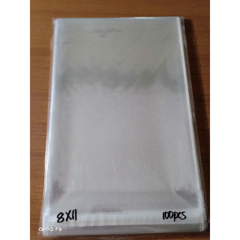 big size Opp clear plastic with adhesive 100pcs/pack | Shopee Philippines