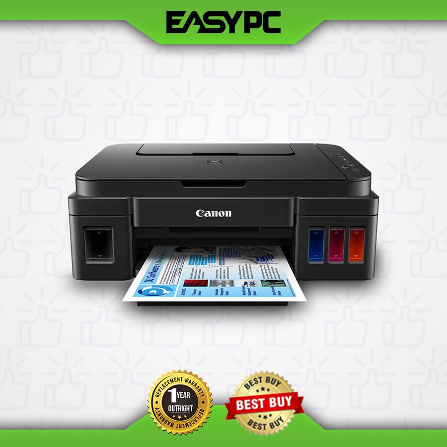 Canon Pixma G3000 Refillable Ink Tank Wireless AIO Printer | Shopee ...