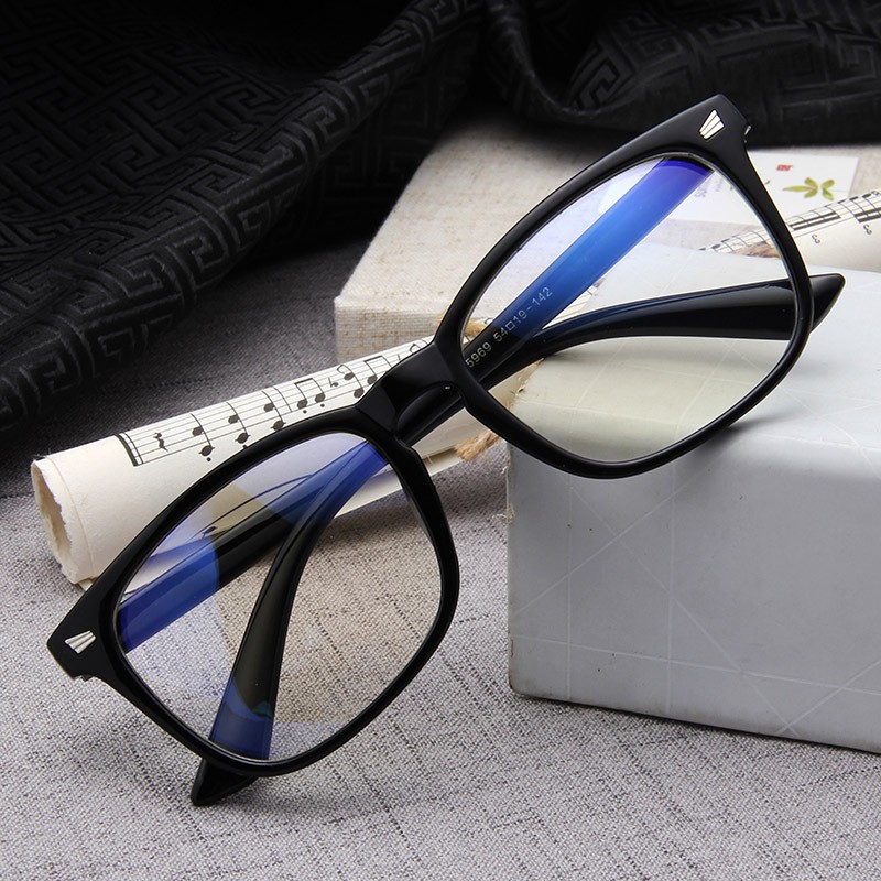 Retro Trend Korean Version Fashion Ultramarine Optical Frame Flat Light ...
