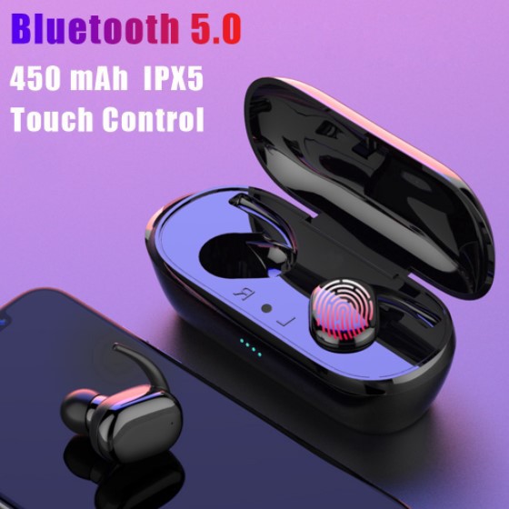 TWS Mini Wireless Bluetooth Earphone 5.0 Earbuds Stereo In-Ear ...