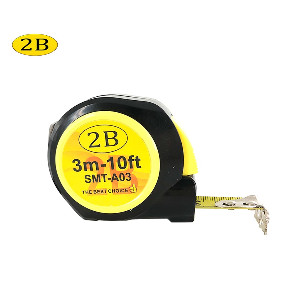 2B 3M/10FT Ruler Yellow Blade Steel Tape Measure Measuring Tape Indoor ...