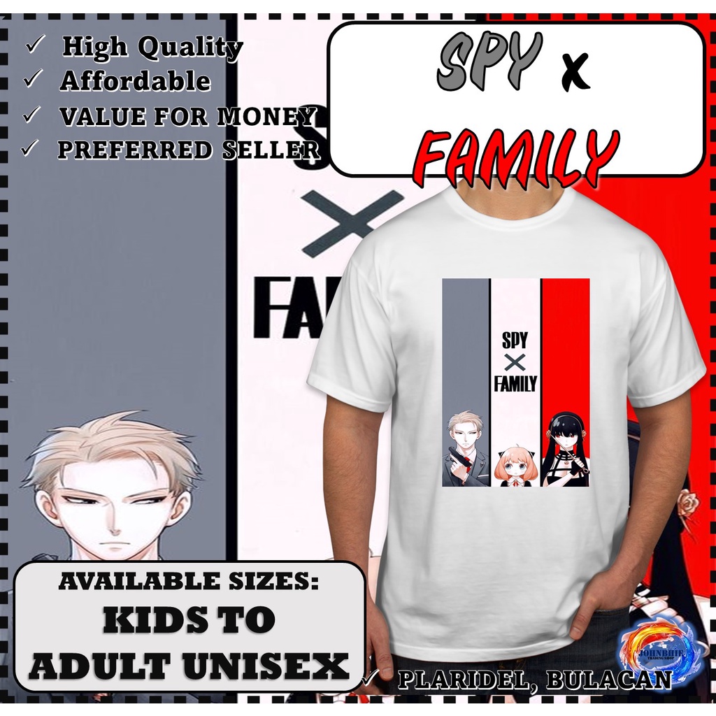 JOHNBHIE | SPY X FAMILY Anya Yor Twilight Loid Forger Shirt for Kids to ...