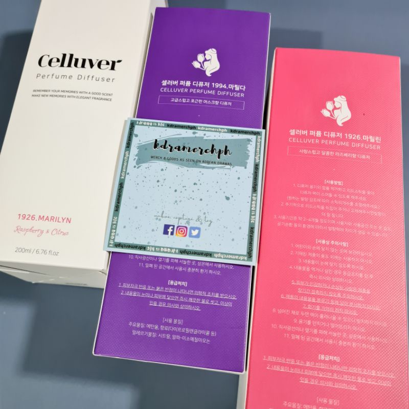 CELLUVER REED DIFFUSER MARILYN MATILDA HWANG IN YEOP / YOUP KDRAMA TRUE ...