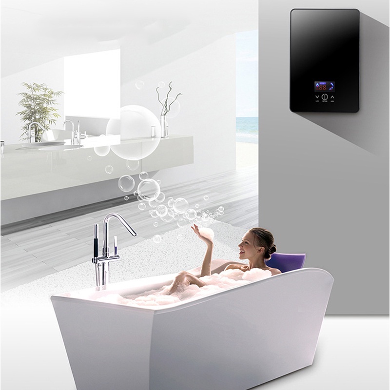 TQTQ Water heater 6000W instant electric LCD Touchscreen shower set for ...