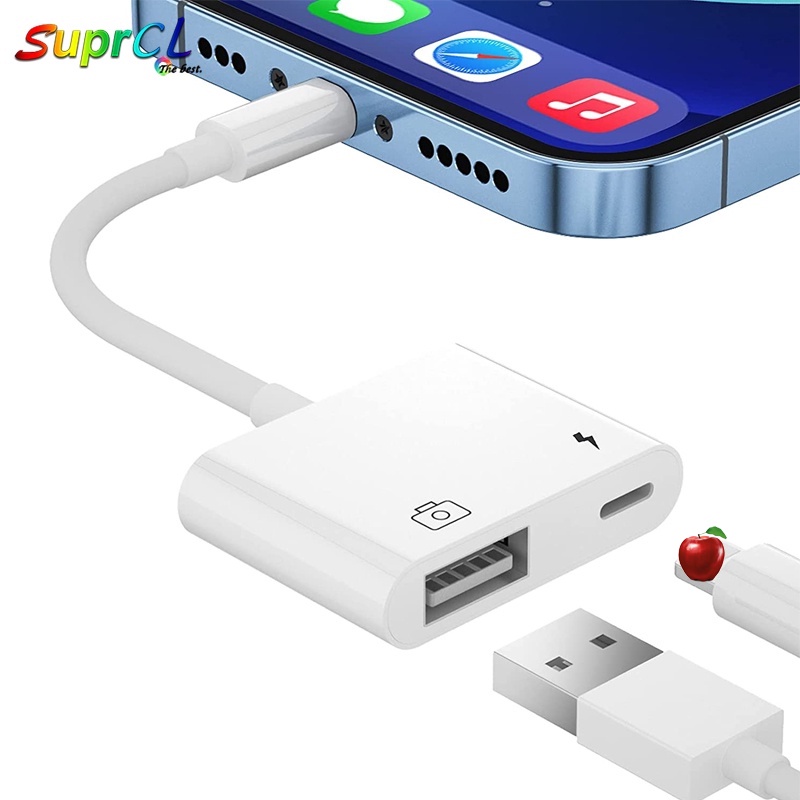 Lightnig to USB OTG Adapter, USB 3 Camera Adapter, USB Female OTG ...