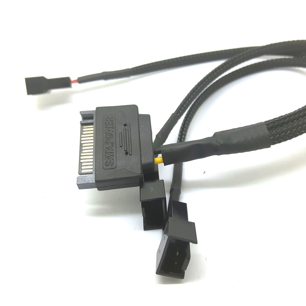 SATA 15Pin to 3 Way 2Pin 3Pin 4Pin Fan Power Adapter Extension Cable ...