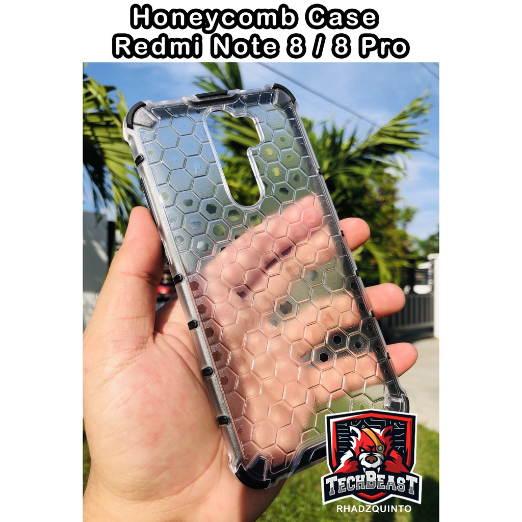 Redmi Note 8 / 8 Pro Honeycomb clear case Shockproof Camera Protection ...