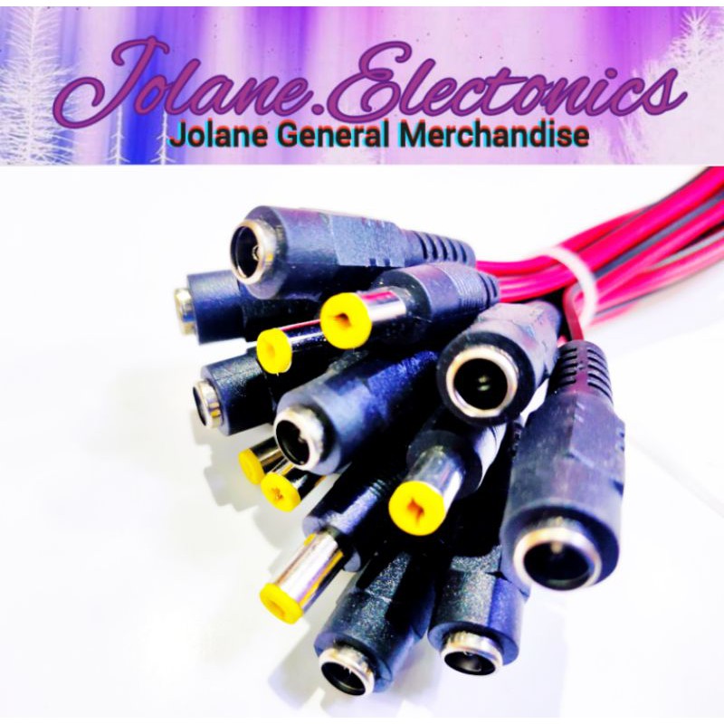 Set 12V Connector Socket Male & Female 12v connector socket with wire ...