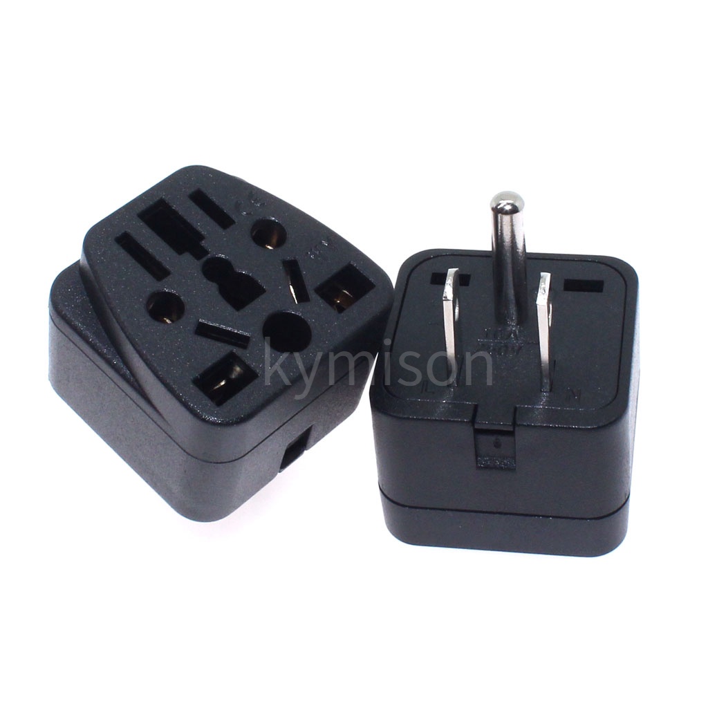 Universal Kr american european AU EU To US UK Power plug adapter USA Israel Brazil Travel ...