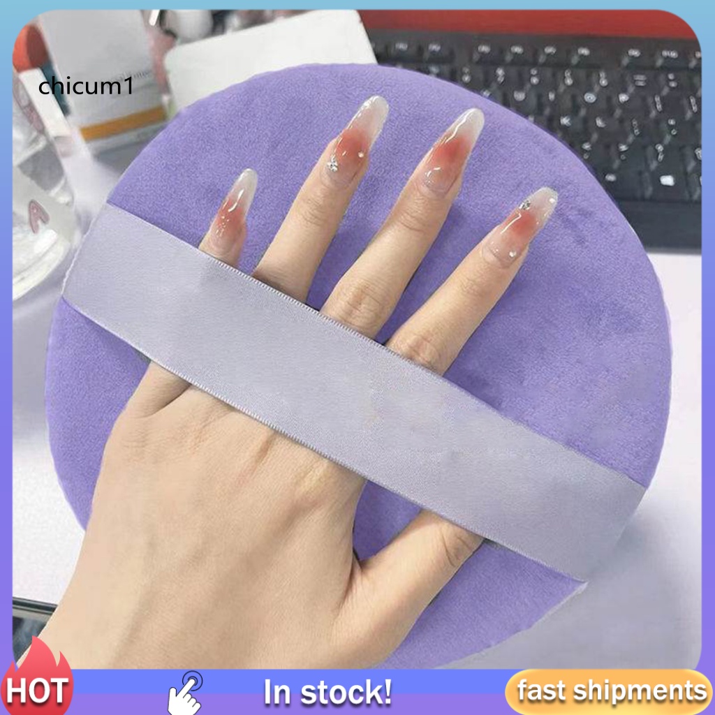 CC Round Puff Loose Powder Cosmetic Puff Oversized | Shopee Philippines