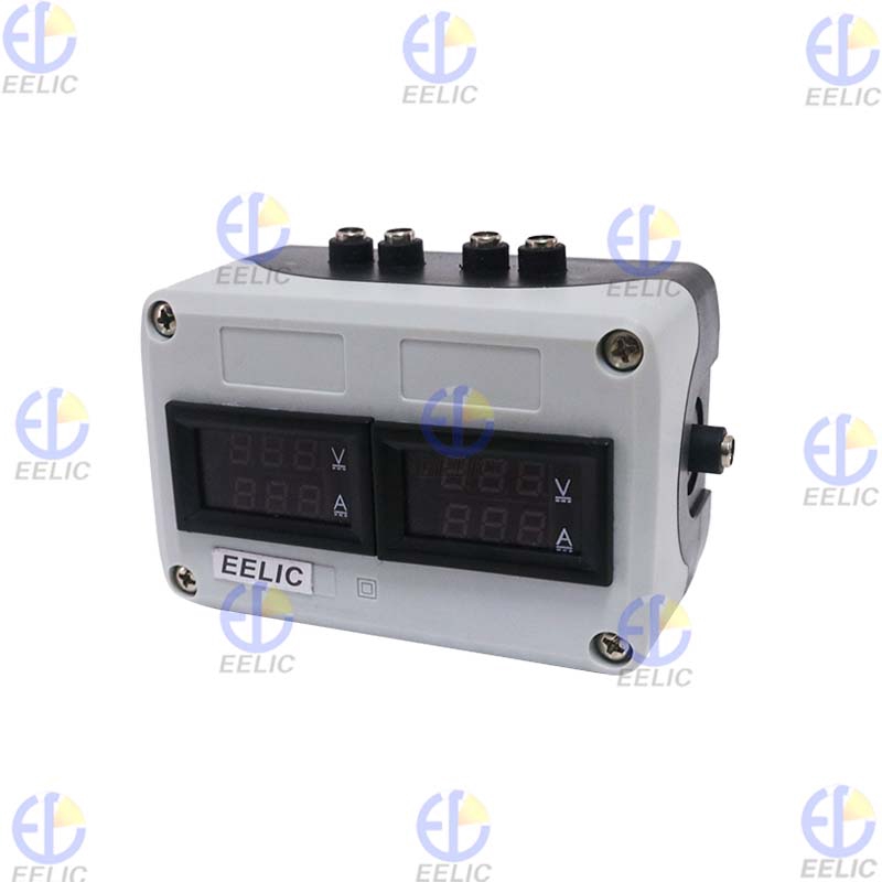 EELIC COB-DC20A digital Control box 2 power meter dc energy voltmeter ...