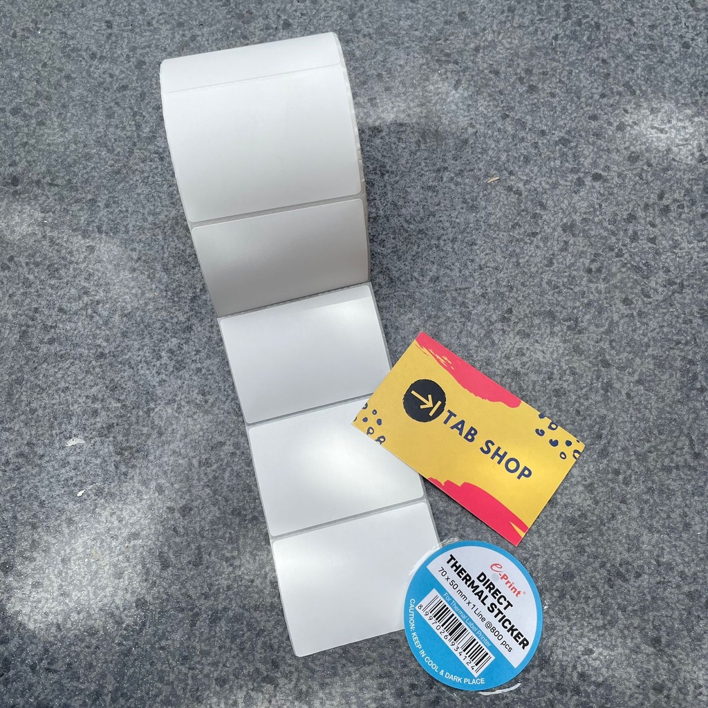 Tab SHOP - Direct Thermal Sticker Label Barcode 70 x 50mm 800pcs ...
