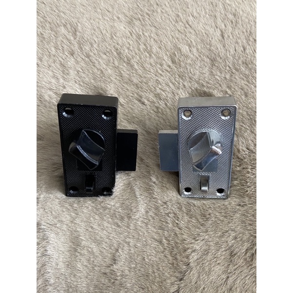 Alpha lock set rim dead latch door lock aluminum (brown , silver ...