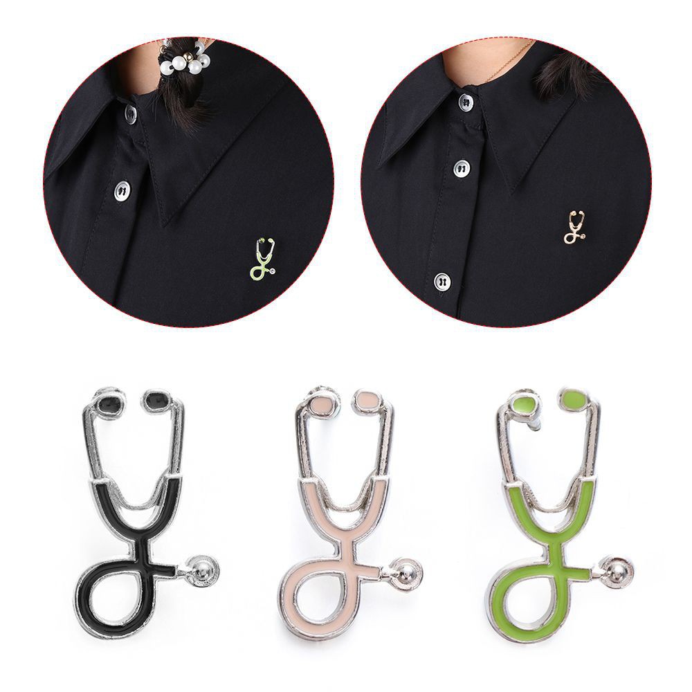 Brooch Pin Gift Medical Gold Silver Stethoscope Doctor Nurse B2 ...