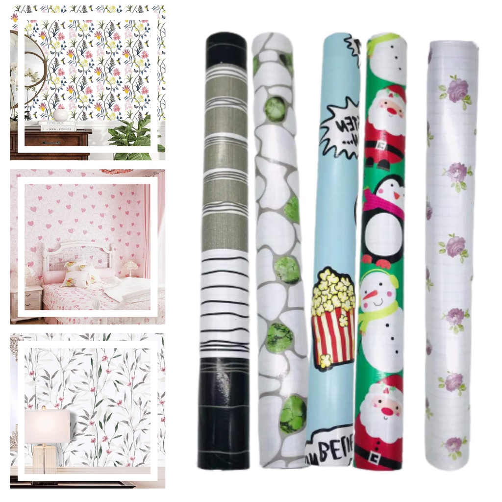 AKT 10 Meters Wallpaper 45cm X 10m High Quality Self Adhesive PVC Wall ...
