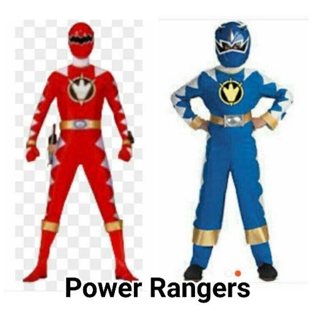 NobleKids / Power Ranger Blue and Red Costume for Kids | Shopee Philippines