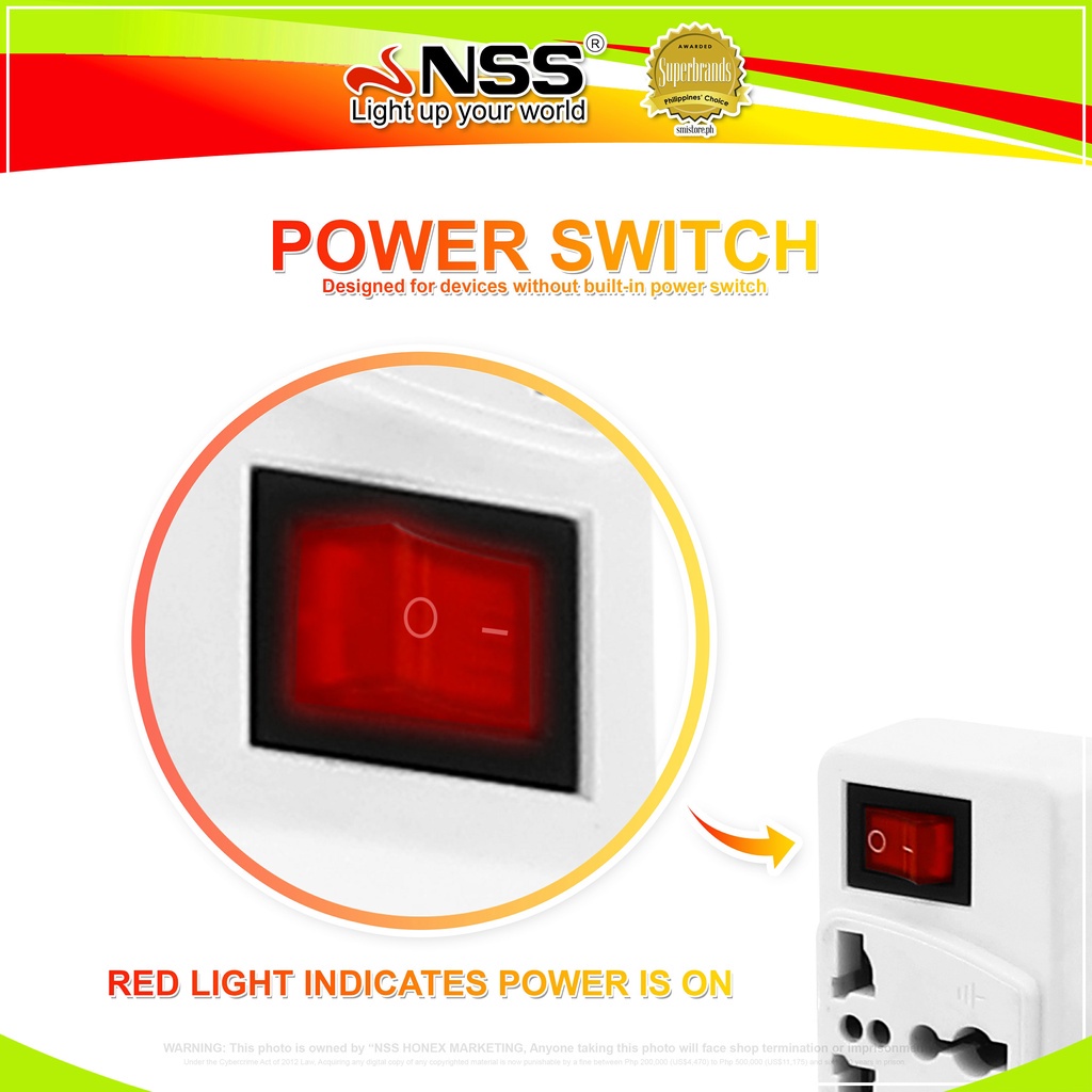 NSS Adaptor With Switch Travel Adapter Plug Electrical Converter ...