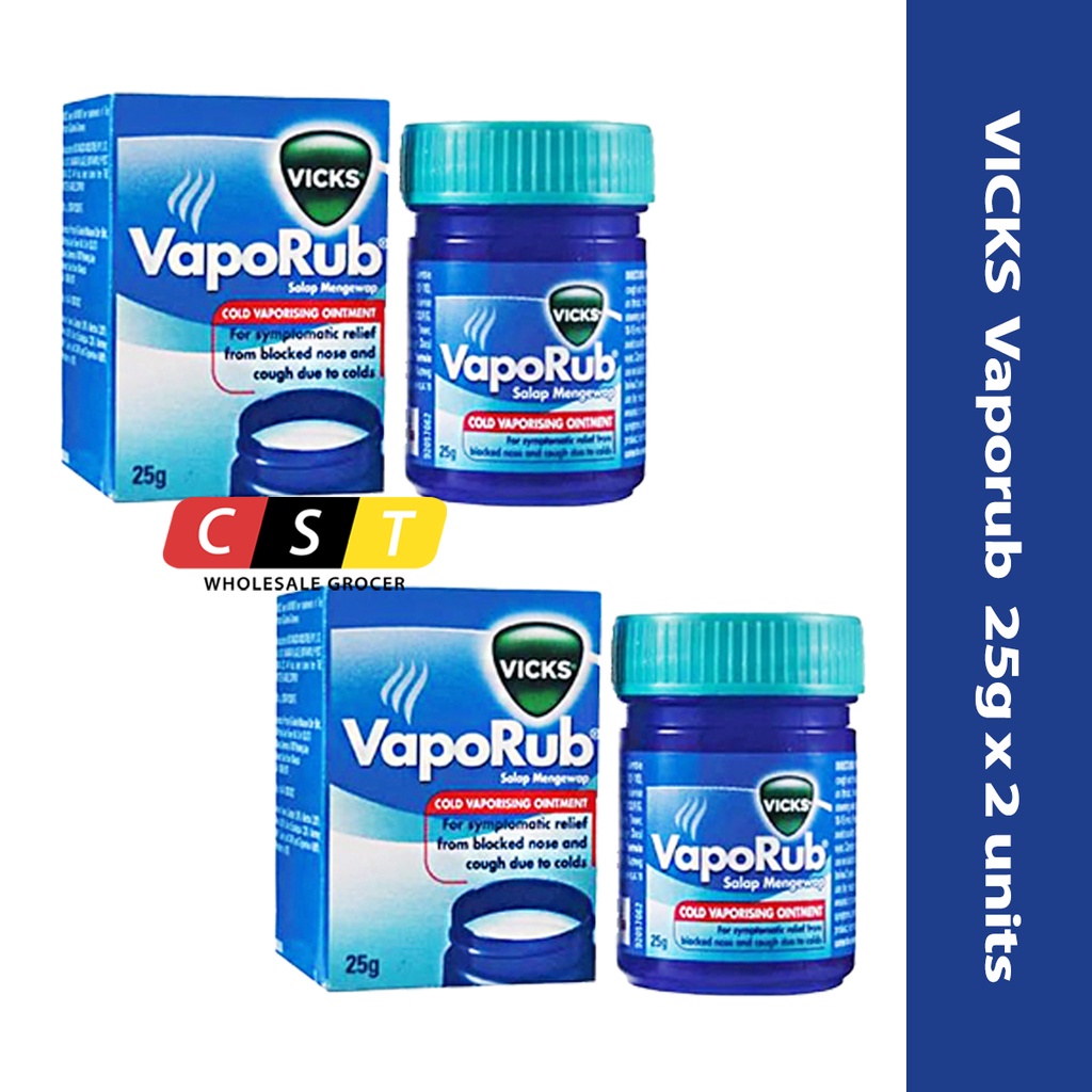VICKS Vaporub Ointment 25g X 2 UNITS | Shopee Philippines
