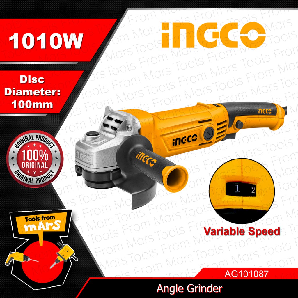 Ingco Angle Grinder 1010W | 1100W Electric Cutting Machine Grinding ...