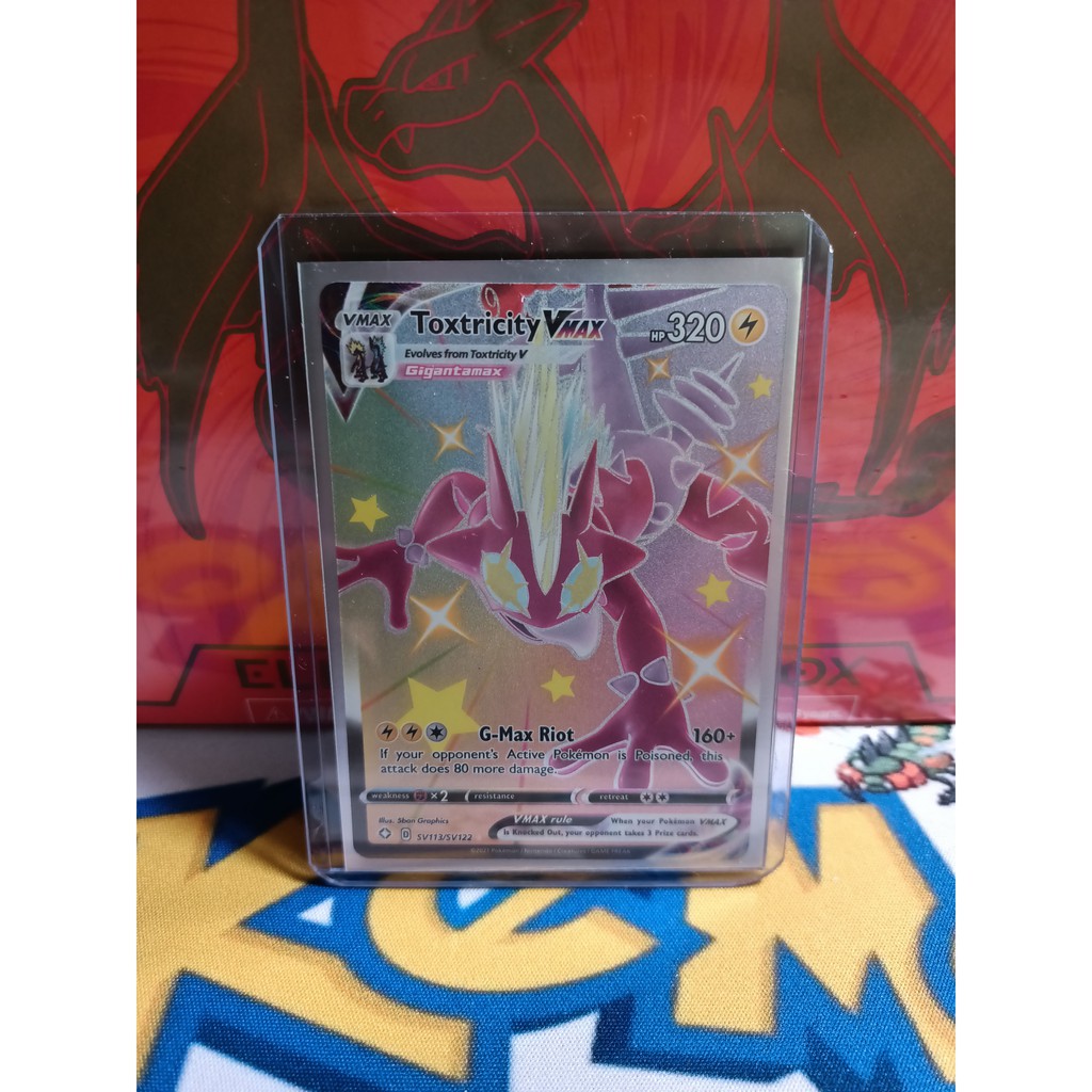 Pokemon Card "Toxtricity Vmax SV113/122" ENG Shining Fates | Shopee ...