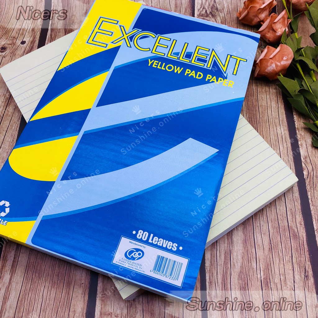 10books Excellent Yellow Pad paper Idols Yellow ruled pad 80Lvs ...
