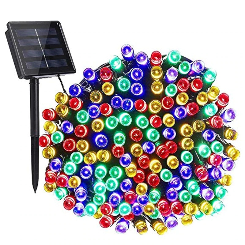 100 LED Solar Lamp Power String Fairy Garlands Garden Christmas Decor ...