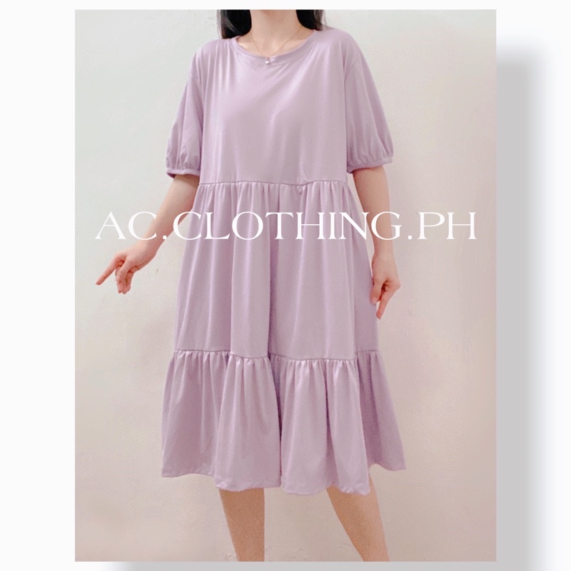 MOLLY PLUS SIZE PLAIN DRESS (FIT TO 2XL-3XL) | Shopee Philippines