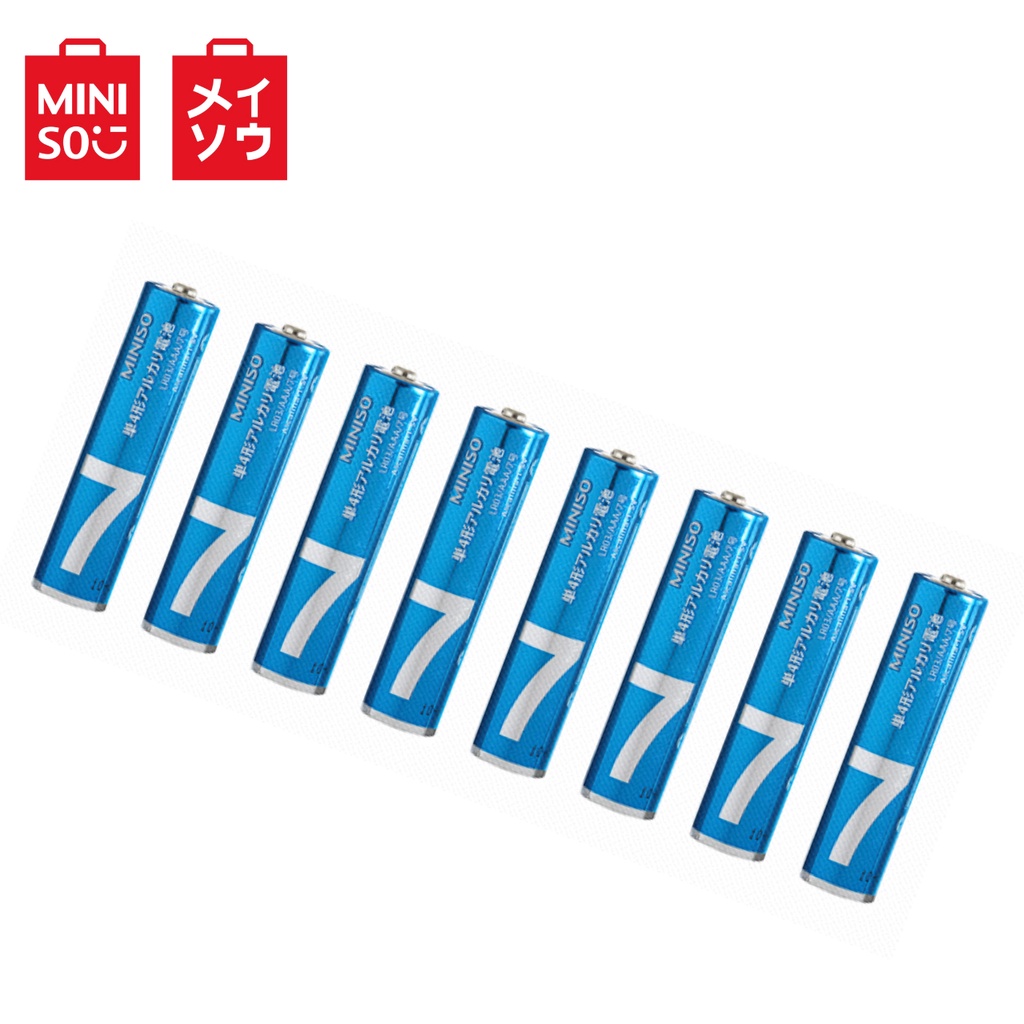 Miniso AA/AAA Battery Red & Multicolor Alkaline and Black Carbon Zinc ...