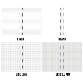 A5/B5 Spring Notebook Line/Grid/Blank 80GSM Notepads High Quality ...