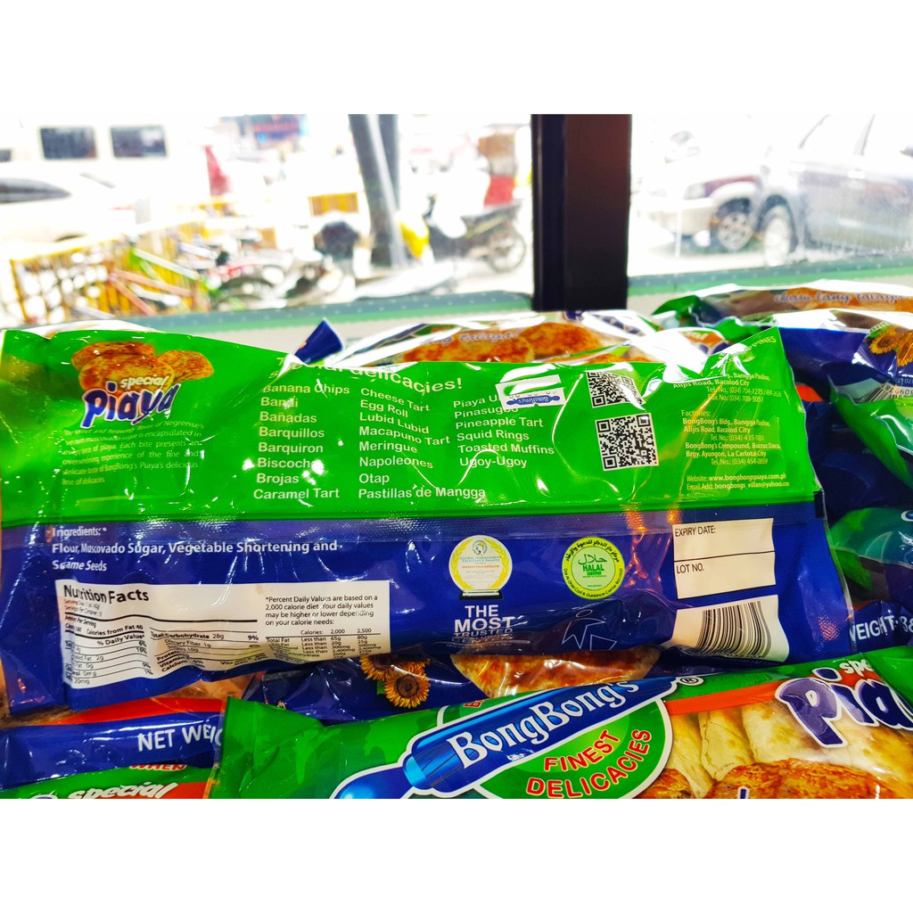BongBong's Original Piaya Big 10s 3 Packs Bacolod Pasalubong Products ...