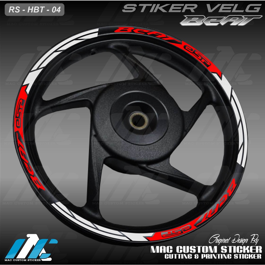 CUTTING BEAT WHEEL LISTING STICKERS - REFLECTIVE BEAT TIRE WHEEL ...