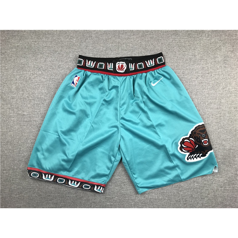 Retro Embroidered Basketball Shorts NBA Memphis Grizzlies FULL ...