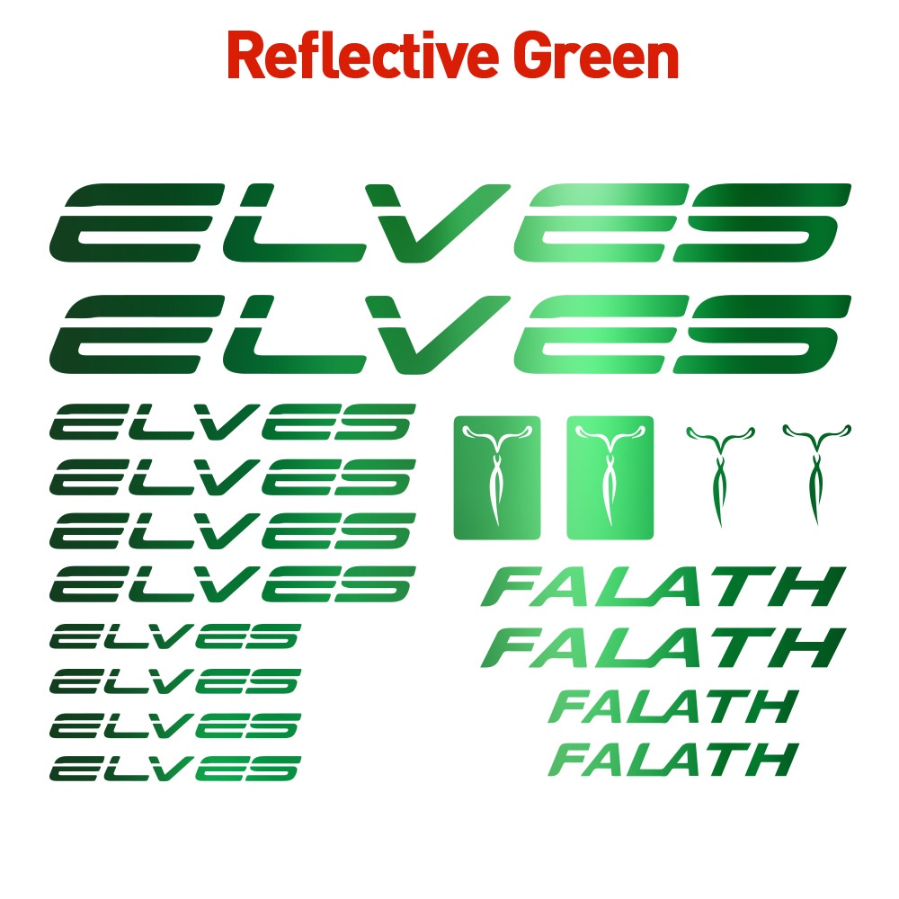 ELVES Bike Frame Vinyl Sticker Decal for Mountain Bike and Road Bike ...