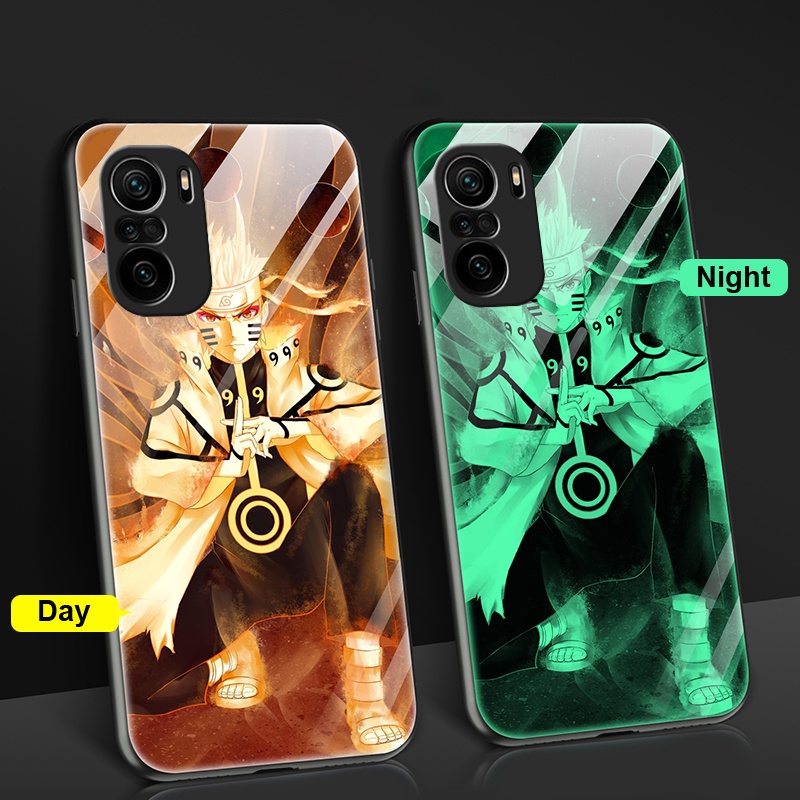 Hard Case Poco F3 Luminous Naruto Anime Fashion Phone Casing Poco X3 GT ...