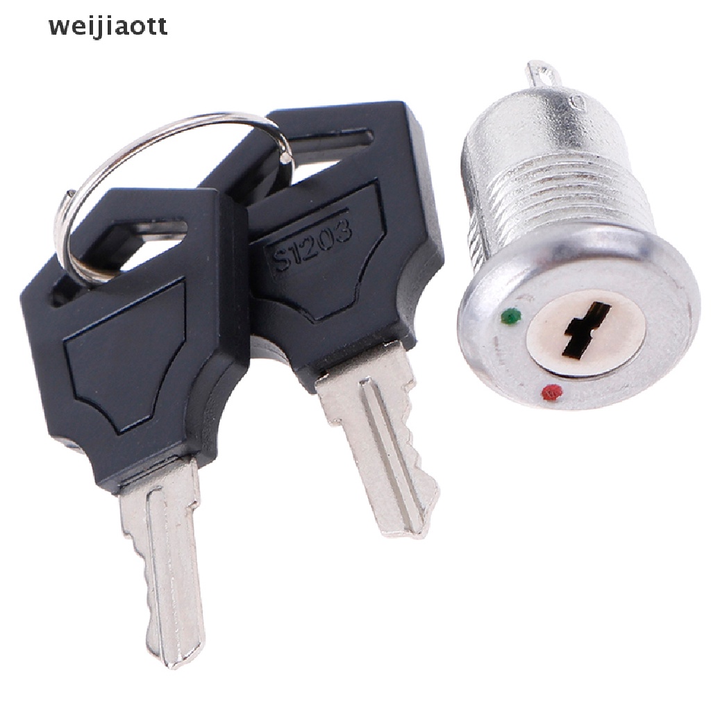 weijiaott 1pc 12mm Mini Key Switch ON/OFF Lock Switch KS-02 KS02 ...