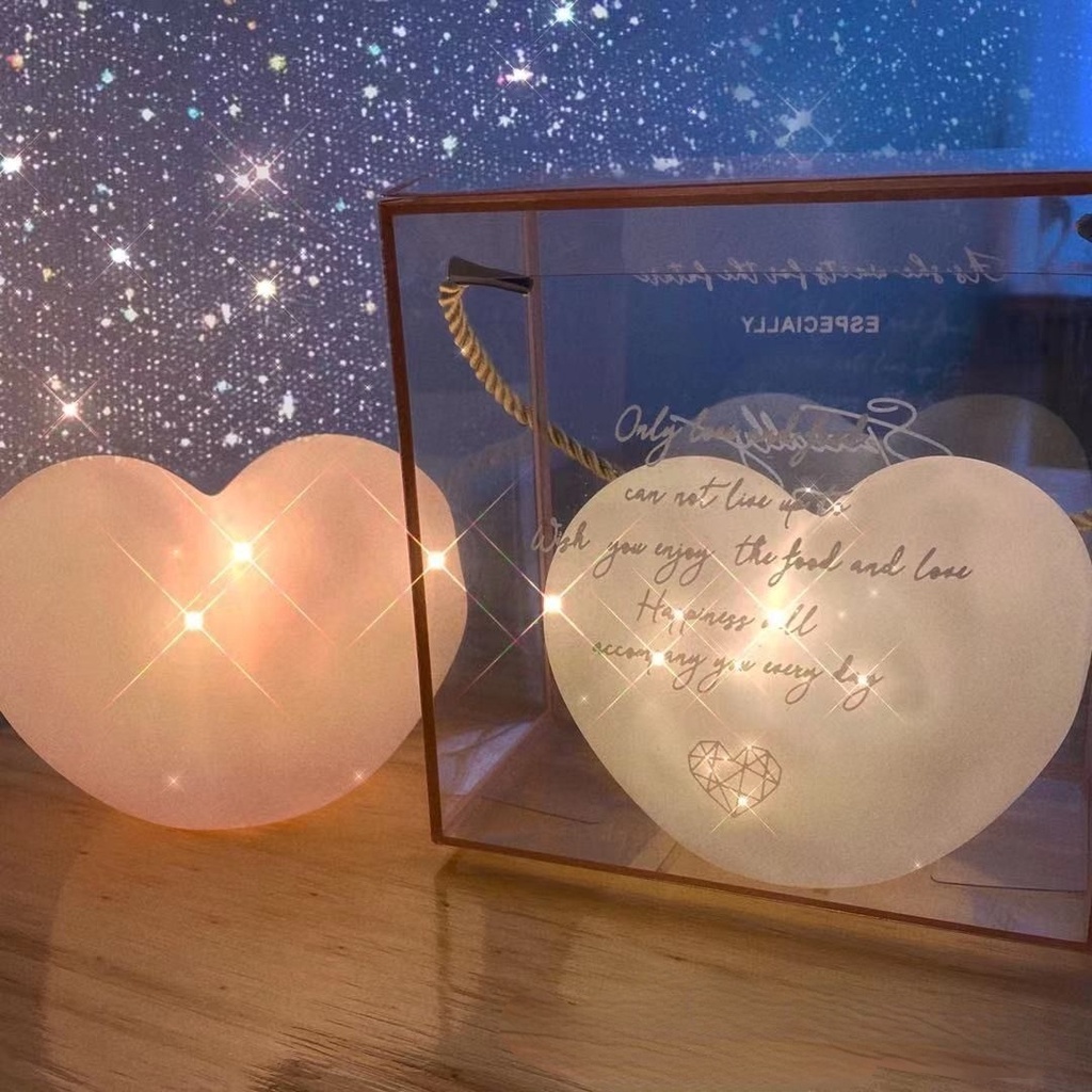 Bed Light LED Light Rainbow Heart Shape Night Light Kids Room ...