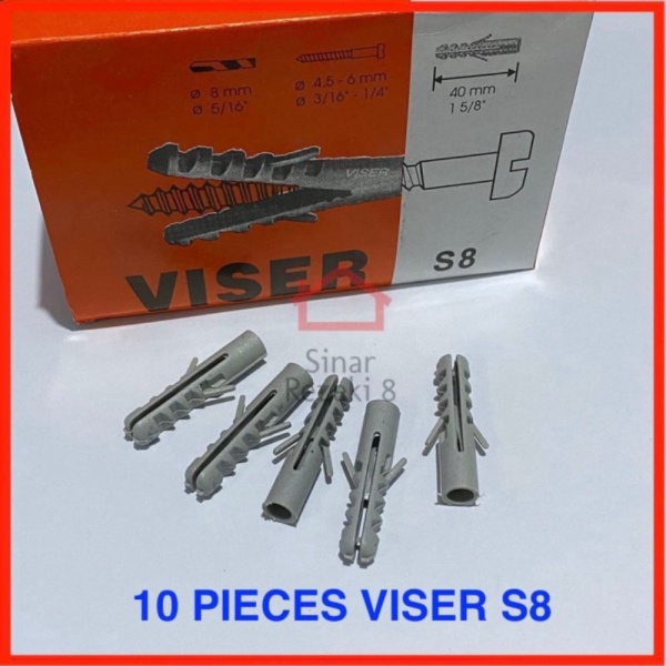 New Stock Viser S8 10pcs Fisher Fiser Visher Nylon 10 pieces Wall FOCUS ...